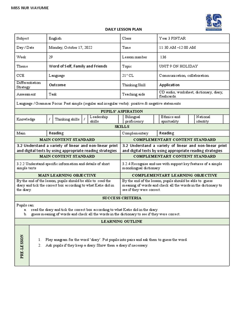 Y3 Lesson 136 TS25 17.10 | PDF | Cognitive Psychology | Linguistics