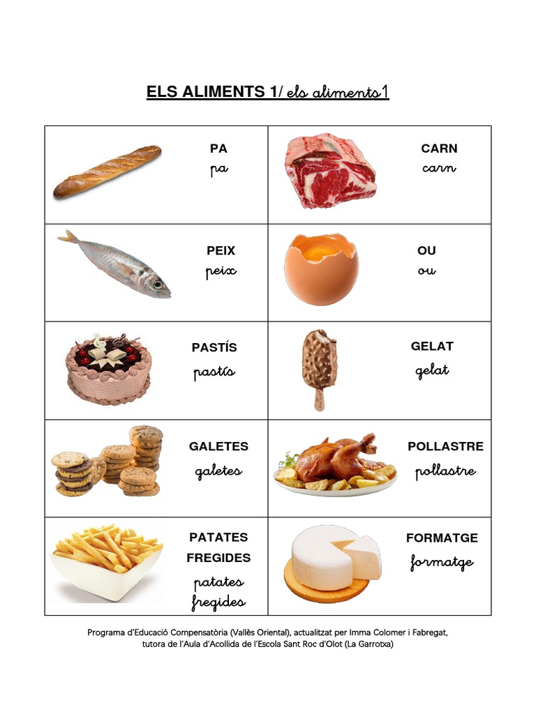Els Aliments 1 2 | PDF