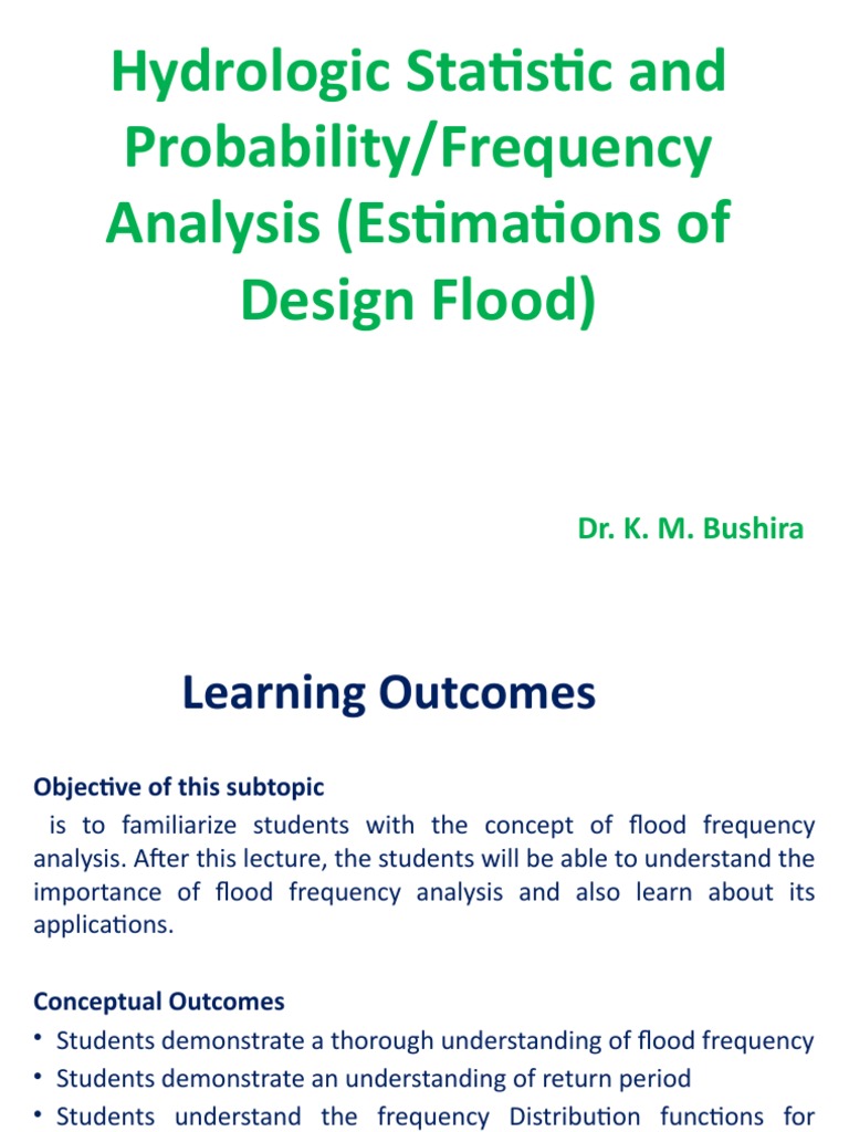 Flood Frequency Analysis Guide | PDF | Flood | Probability