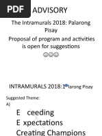 INTRAMURALS-2025 | PDF
