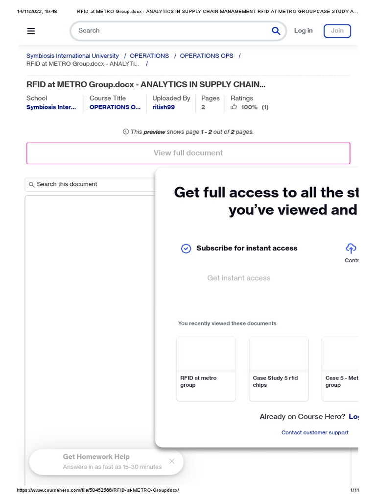 Get Full Access To All The St You Ve Viewed And Rfid At Metro Group