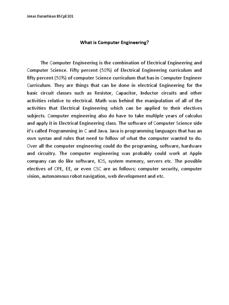 What Is Computer Engineering | PDF