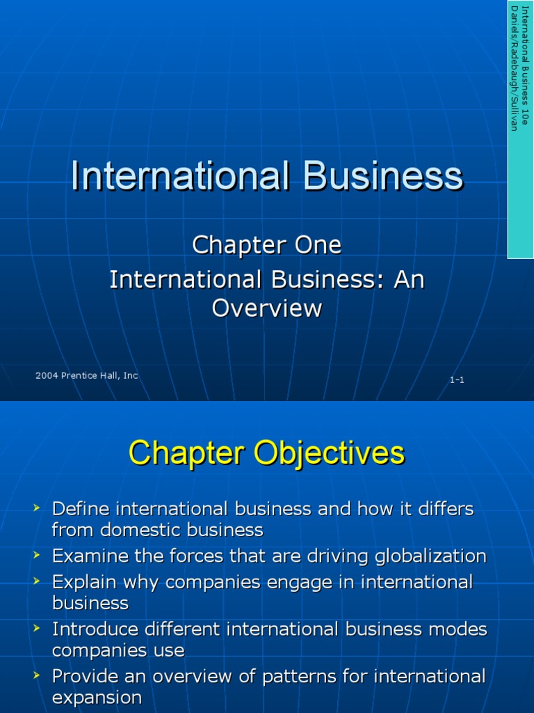Understanding the Landscape of International Business: An Overview of ...