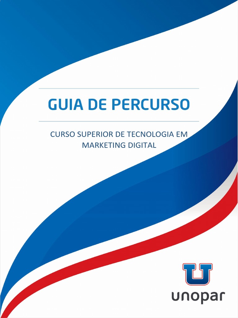 Guia de Percurso - CST em Marketing Digital - UNOPAR - 2021 | PDF | Marketing | Marketing digital