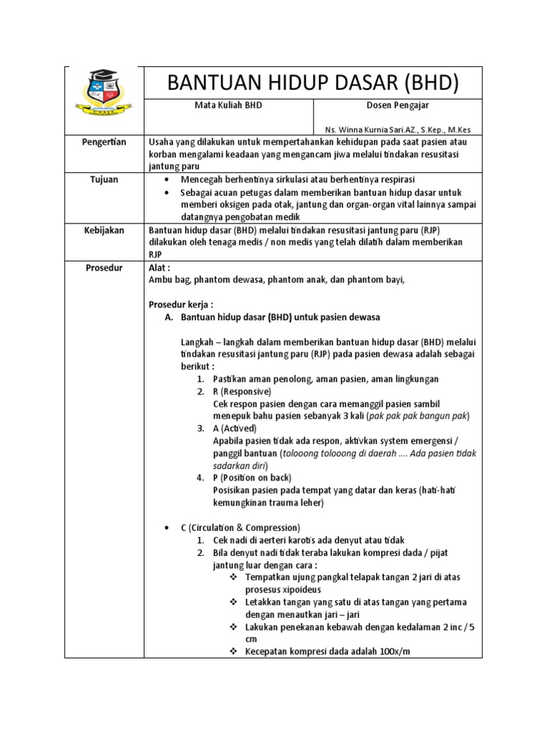 Praktek SOP BHD | PDF