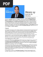 Biography Henry Sy | PDF | Philippines | Makati