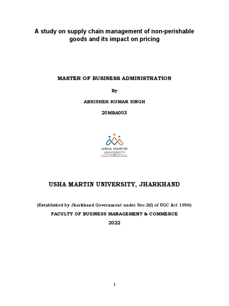 Abhishek 20mba003 Mba Final Project | PDF | Brand | Marketing