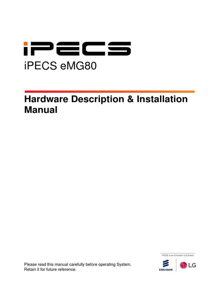 1 - ST - iPECS eMG80 IM - 1 - 4 - sw2 - 1 | PDF | Electromagnetic ...