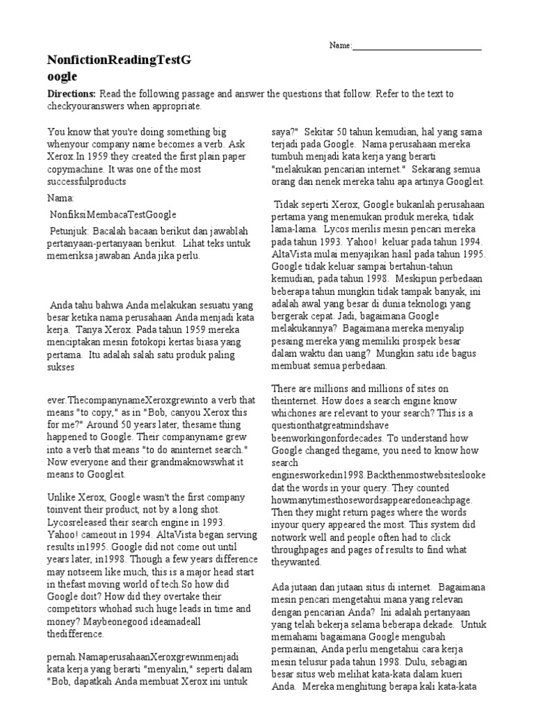 Reading Part II | PDF Reading Part II | PDF