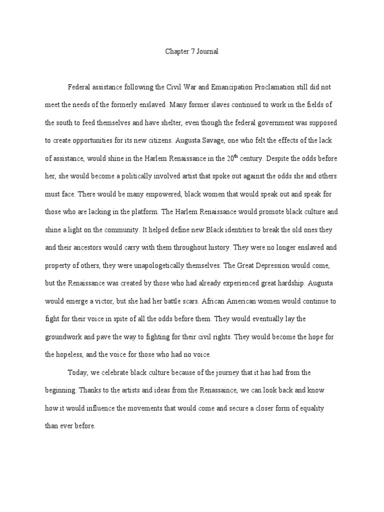 Chapter 7 Journal BWH | PDF