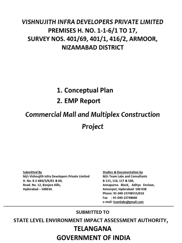 Proposal for a Commercial Mall and Multiplex Construction Project in ...
