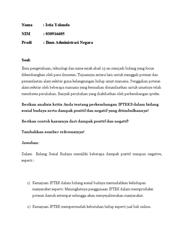 Tugas 3 ISBD | PDF | Ilmu Sosial | Sejarah