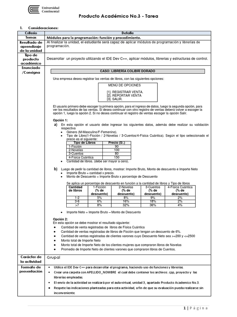 PA 03 Fundamentos Programacion | PDF | Programación de computadoras | Informática