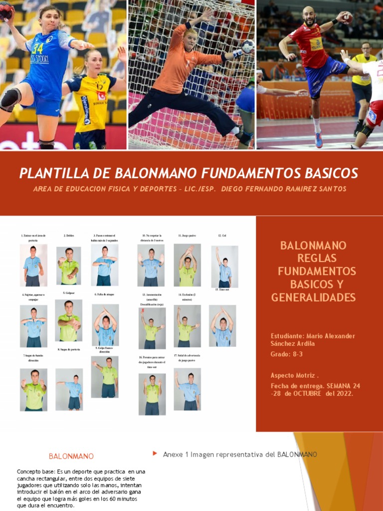 Plantilla Balonmano | PDF