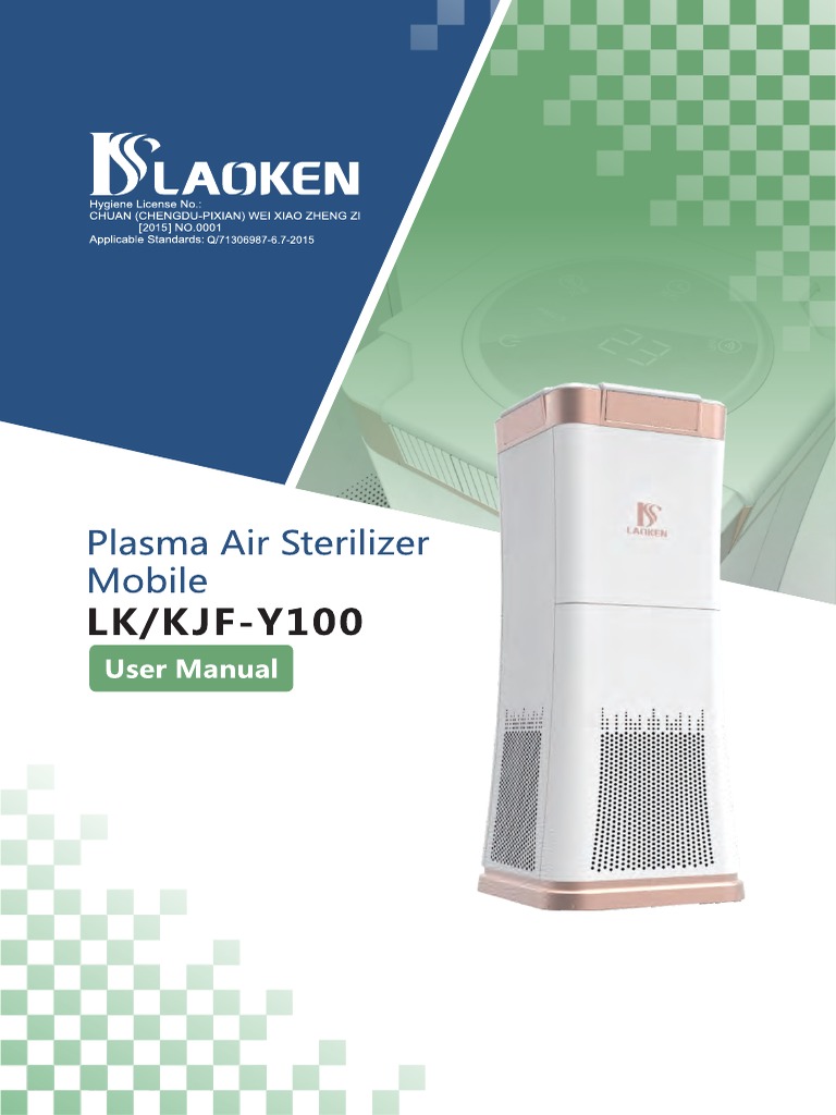 Laoken LK-KJF-Y100 1221okqu14 - Air Plasma Sterilizer | PDF