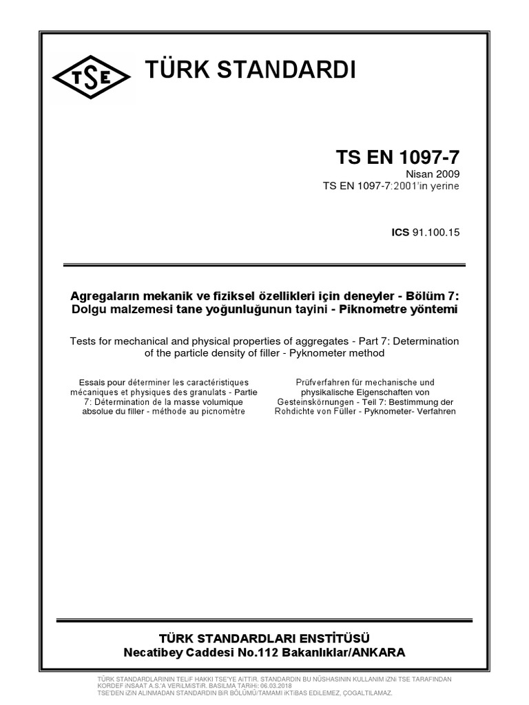 TS en 1097 7 | PDF