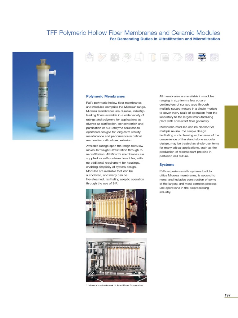 Pall - Microza Module | PDF