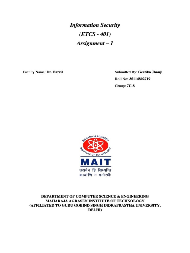 Geetika Jhanji Is Ass01 | PDF | Information Age | Computing