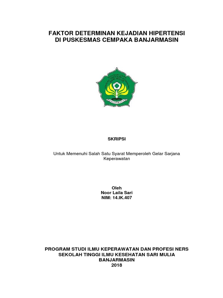 SKRIPSI Noor Laila | PDF | Kesehatan Holistik