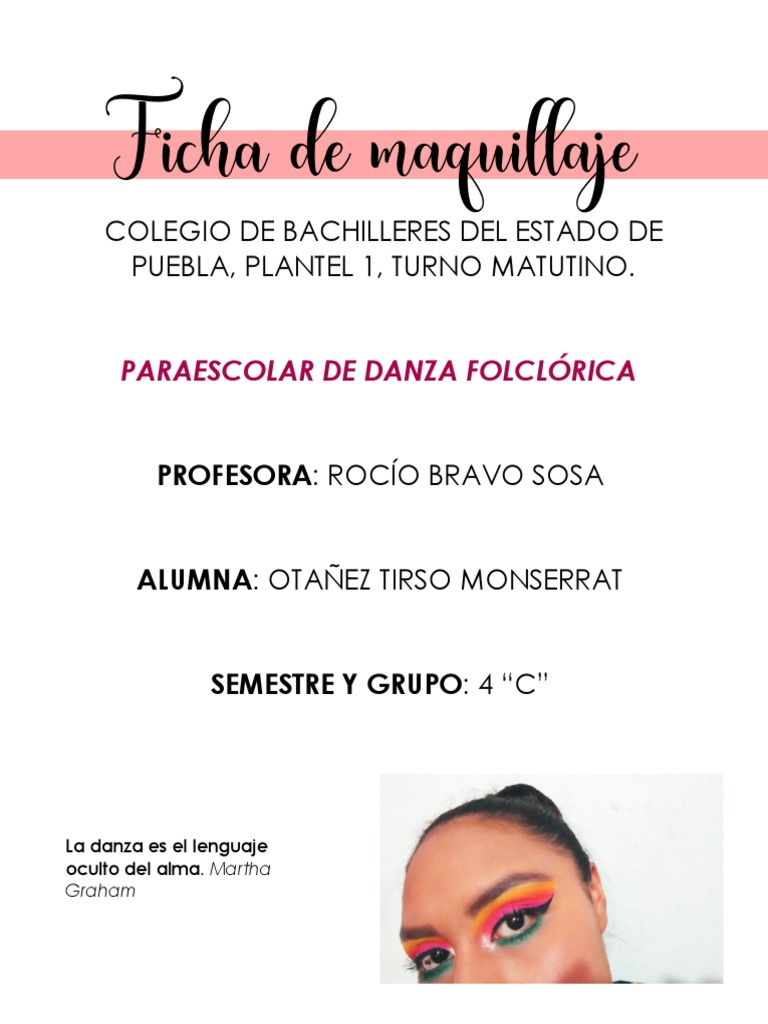 Ficha de Maquillaje | PDF | Productos cosméticos