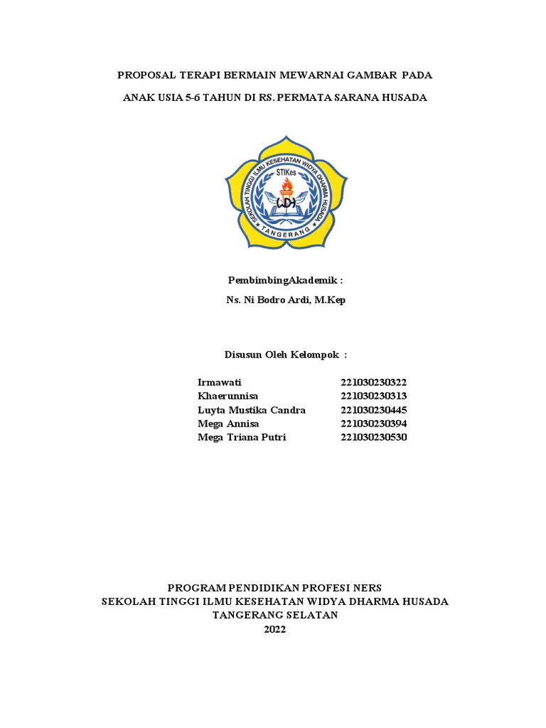 Proposal Tab Mewarnai | PDF