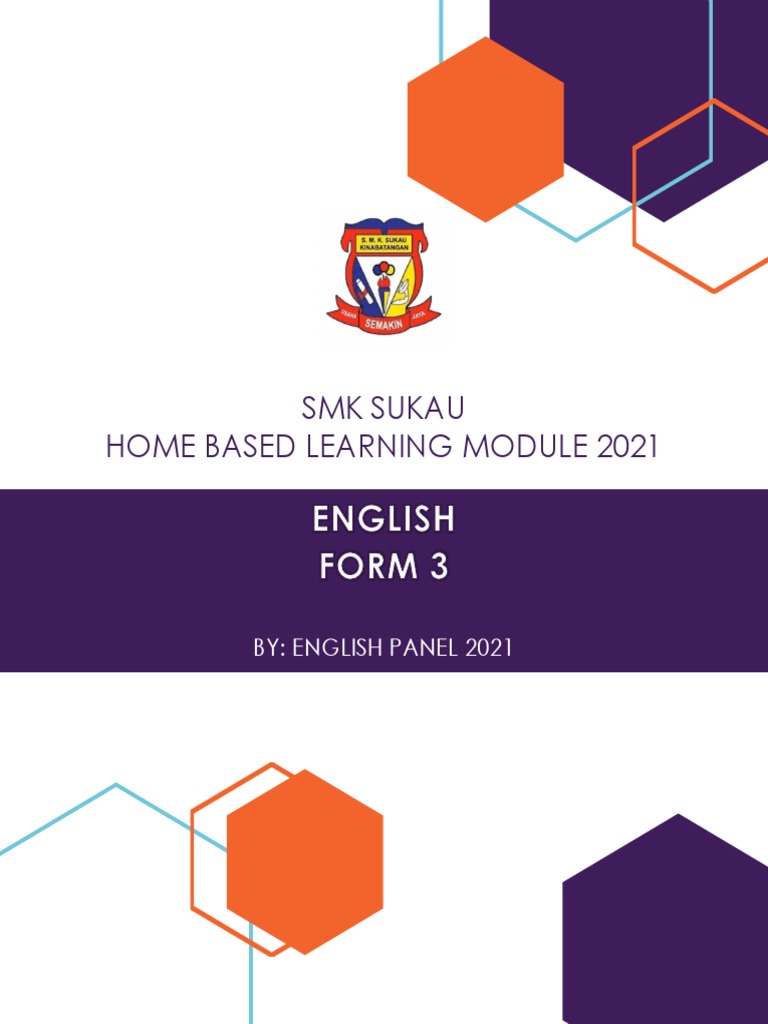 Form 3 English Home Learning Module | PDF