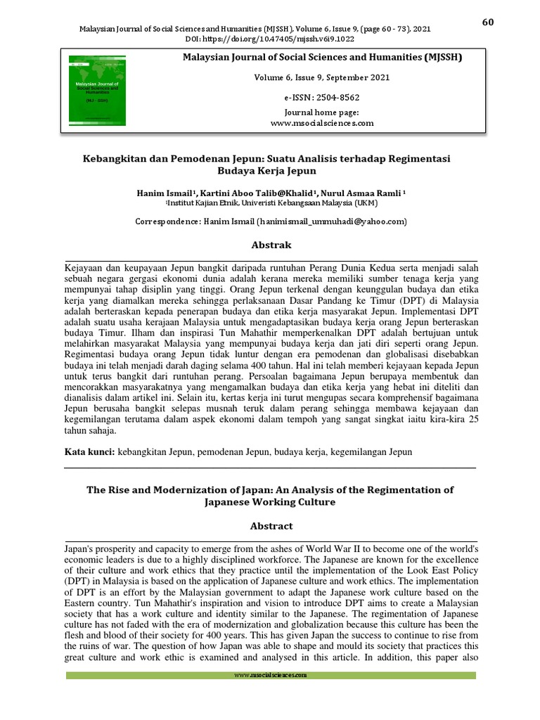 Kebangkitan Dan Pemodenan Jepun Suatu An | PDF