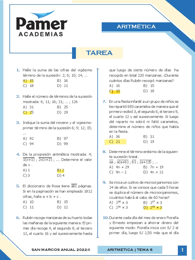 T Sem6 Aritmetica | PDF