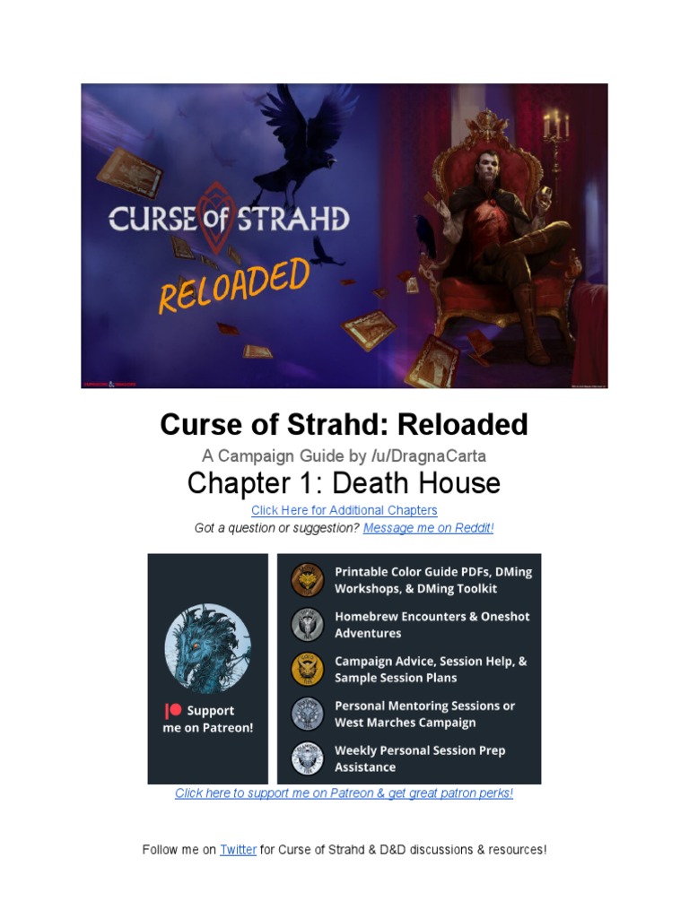 Death House: A Curse of Strahd Guide | PDF | Ghosts