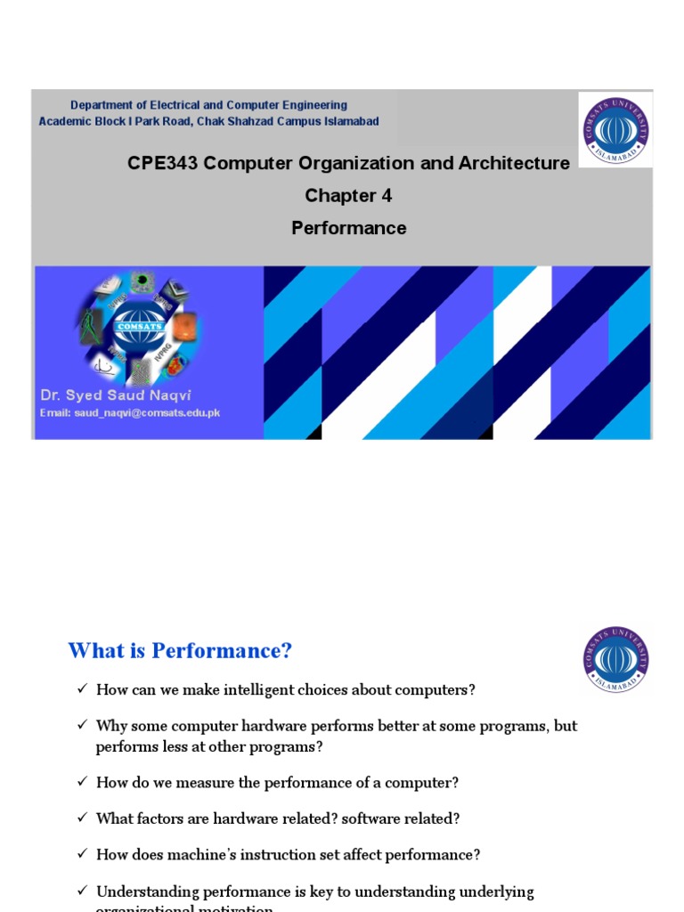 Lecture_Ch4_Performance | PDF | Central Processing Unit | Hertz