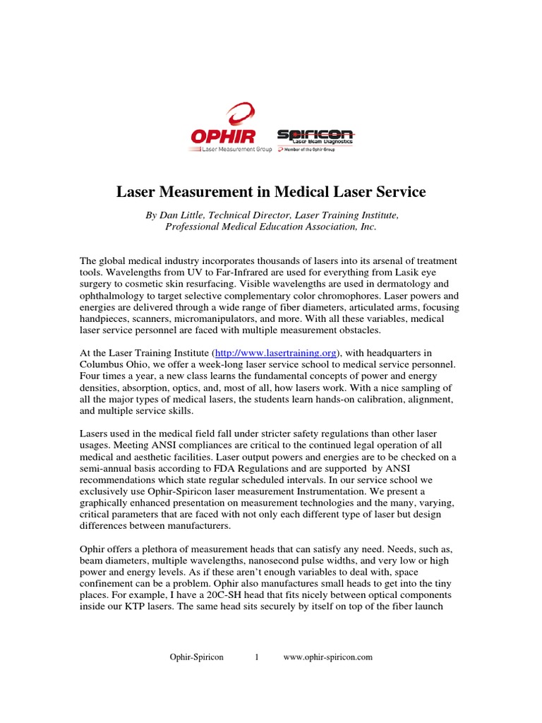 App Medical Laser Service | PDF | Laser | Optics