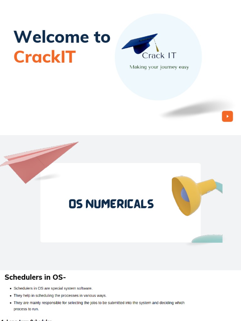 OS Numericals | Download Free PDF | Scheduling (Computing) | Computer Hardware
