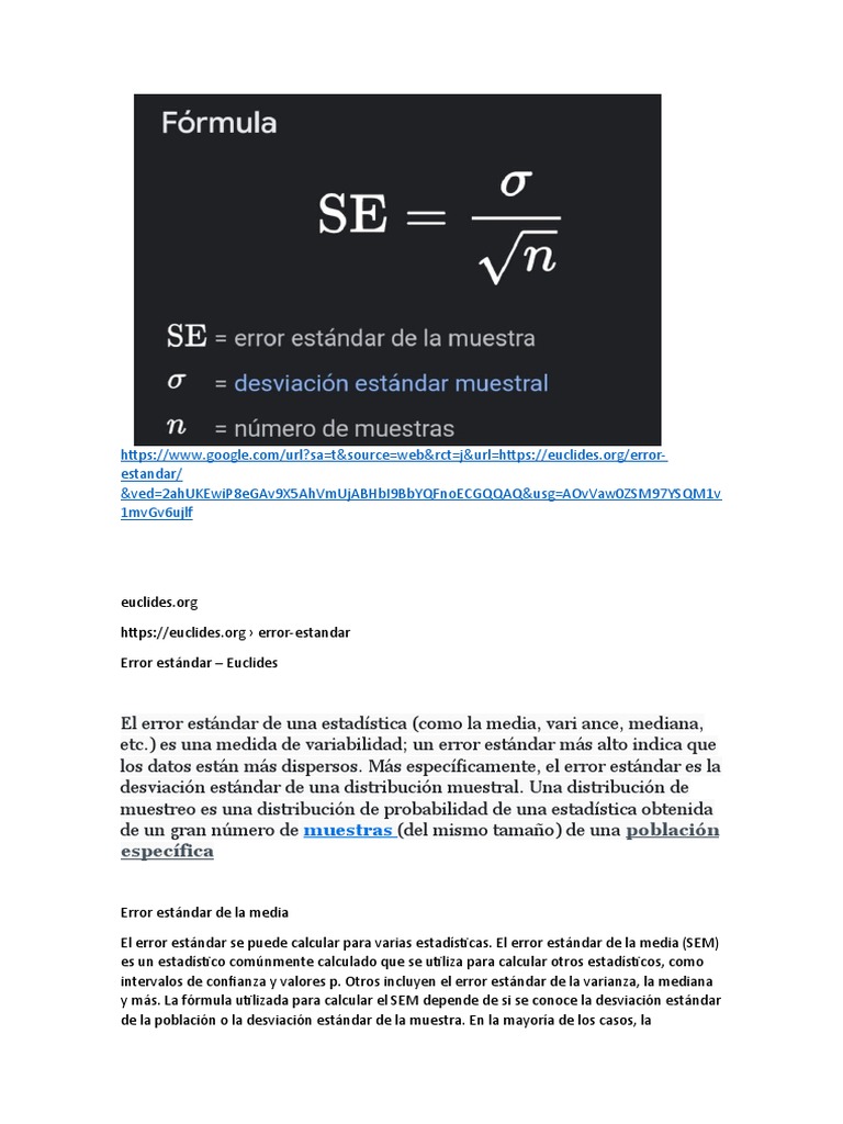Distribución Muestral | PDF | Error estándar | Muestreo (Estadísticas)