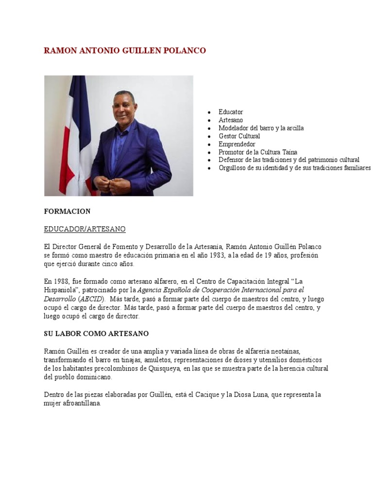 Ramon Antonio Guillen Polanco | PDF | República Dominicana | cerámica