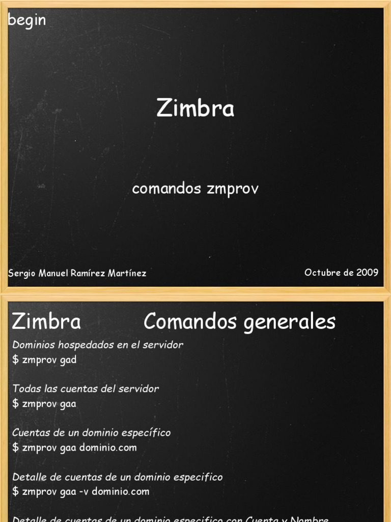 Zimbra | PDF | Servicio de red | Correo electrónico