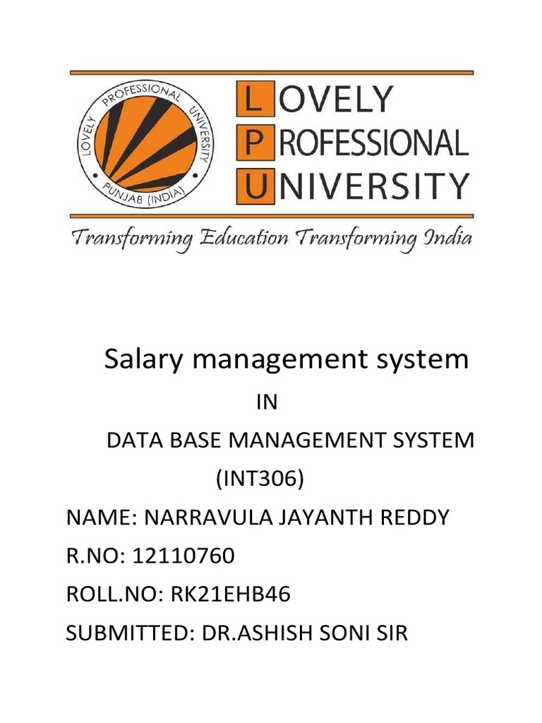 Salary Management System | PDF