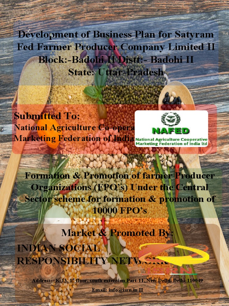 FPO-BUSINESS PLAN - Bhadohi | PDF | Pea | Agriculture