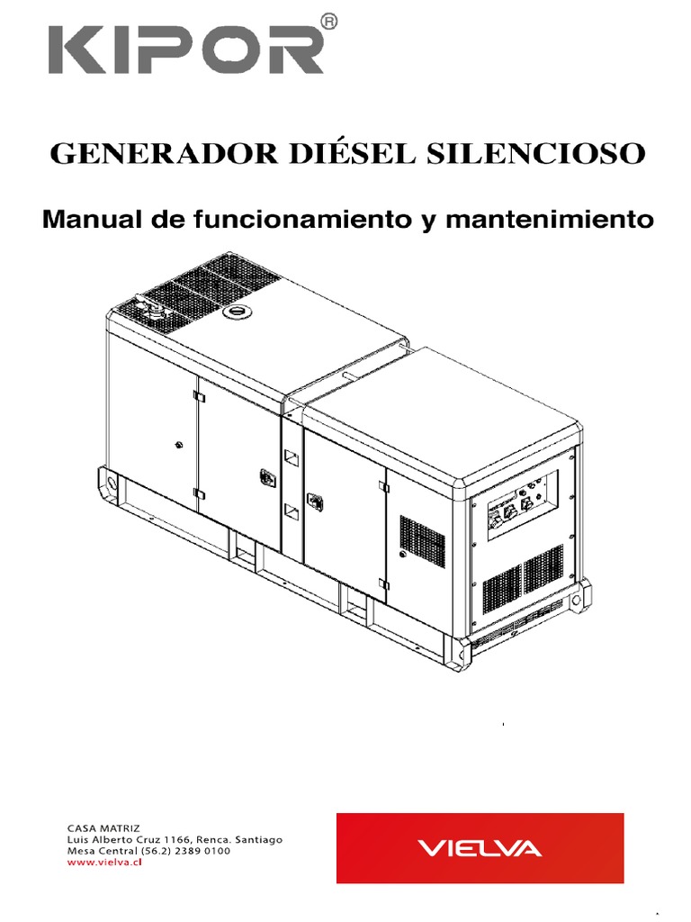 Generador Kipor Diesel | PDF | Generador eléctrico | Lubricante