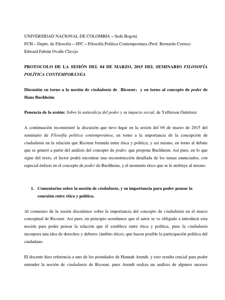 Protocolo SFC | PDF | Estado (política) | Ciudadanía