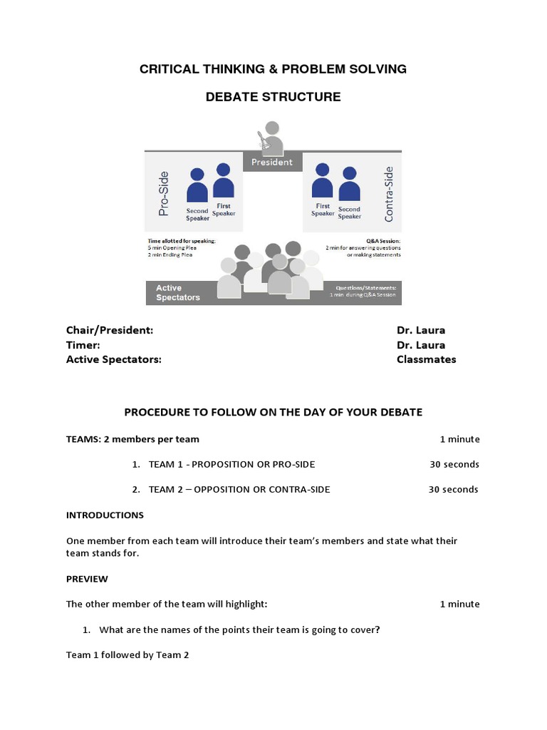 Debate Structure | PDF