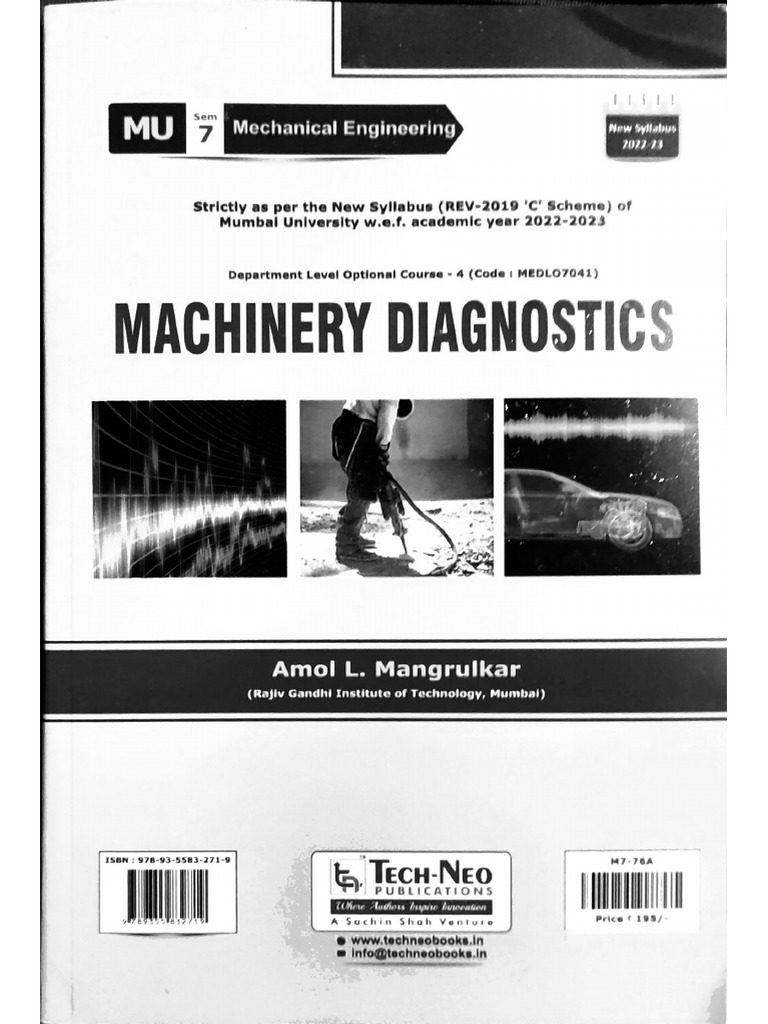 MD Machinery Diagnostic Sem 7 | PDF