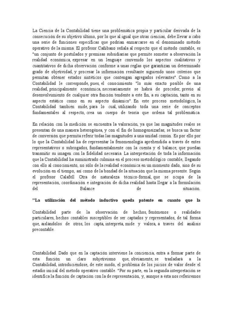 Resumen Metodo Contable | PDF | Contabilidad | Medición