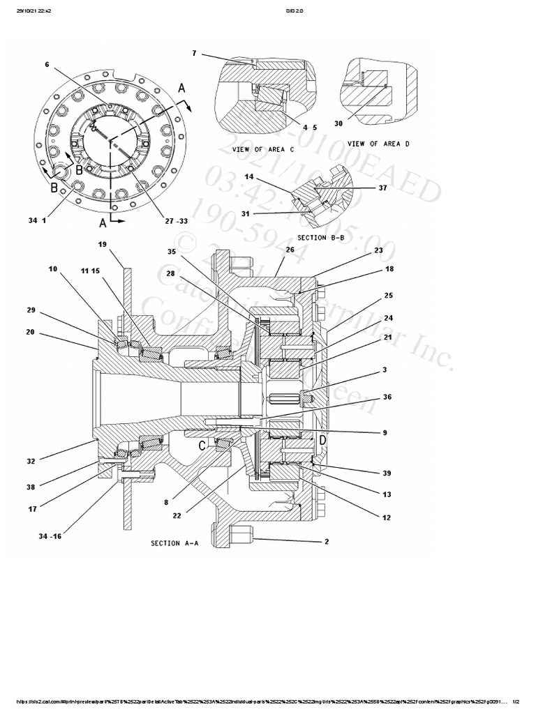 Mando Final Sellos 725 | PDF | Axle | Machines