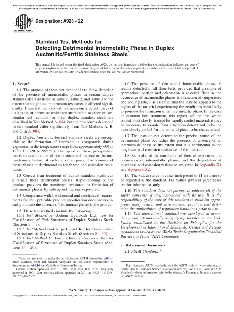 Astm A293-2022 | PDF | Stainless Steel | Corrosion