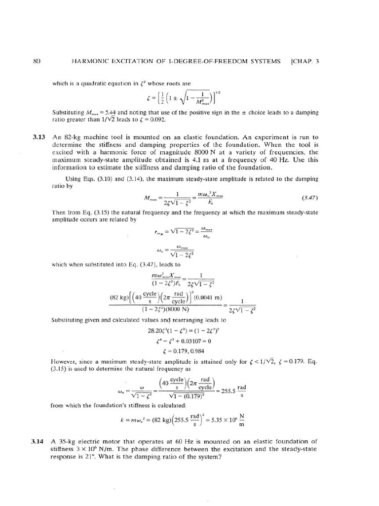 Schaum S Outline of Mechanical Vibrations | PDF | Damping | Motion (Physics)
