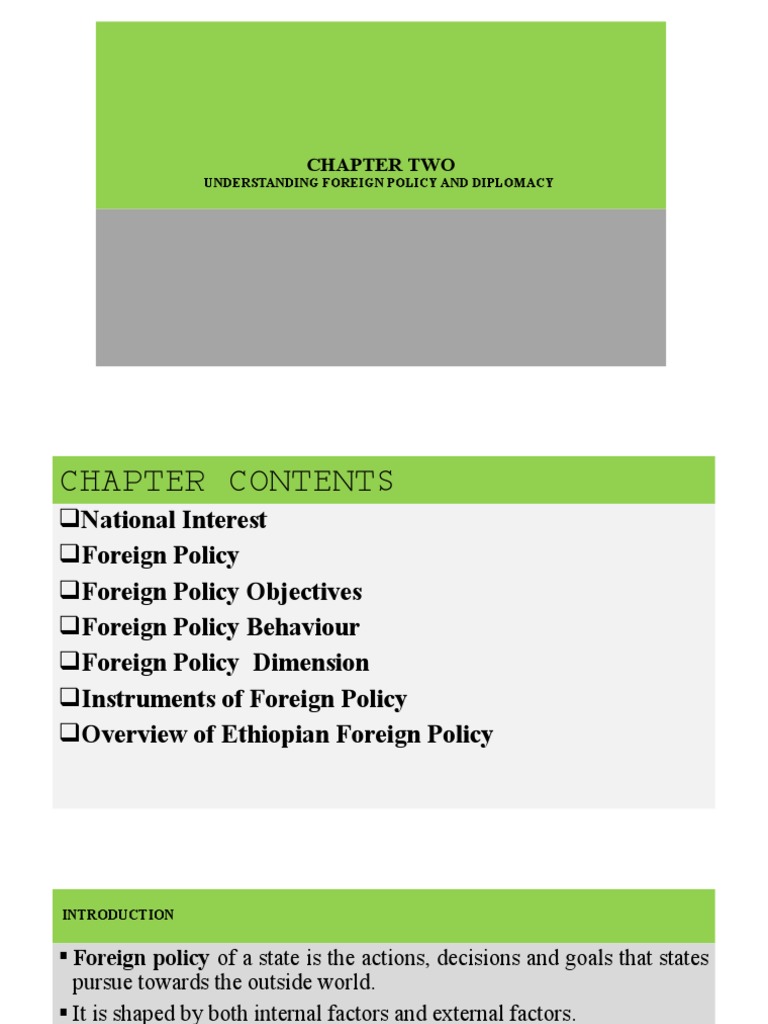 Ethiopian Foreign Policy Overview | PDF | Ethiopia | Diplomacy