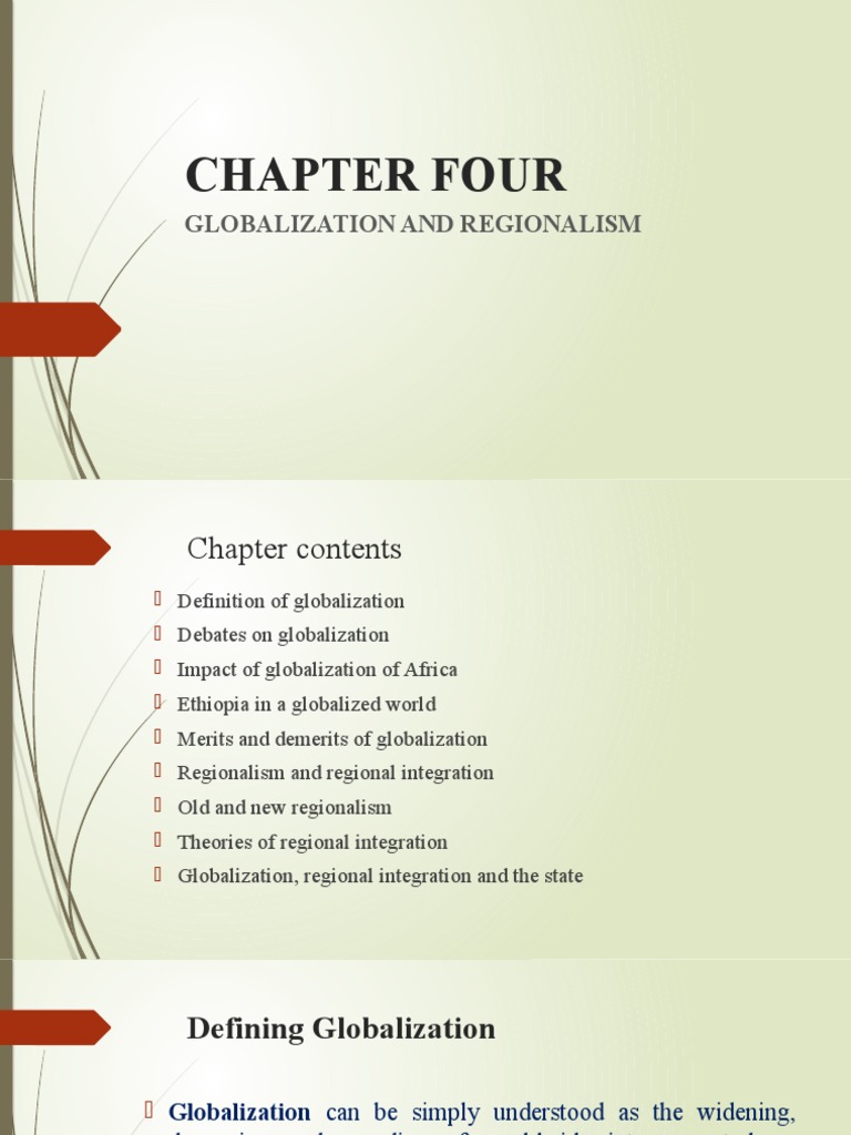 Globalization and Regionalism | PDF | Globalization | Regional Integration