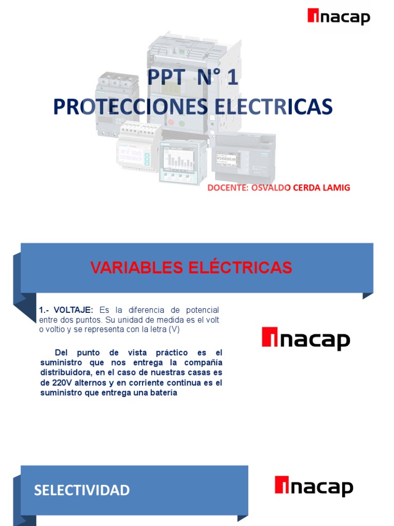 N°1 - Prot Electricas - en - Mantenimiento - AIEP - 2°S-2022 | PDF