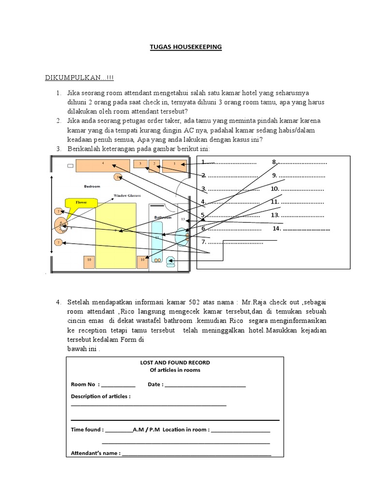 Tugas Housekeeping | PDF