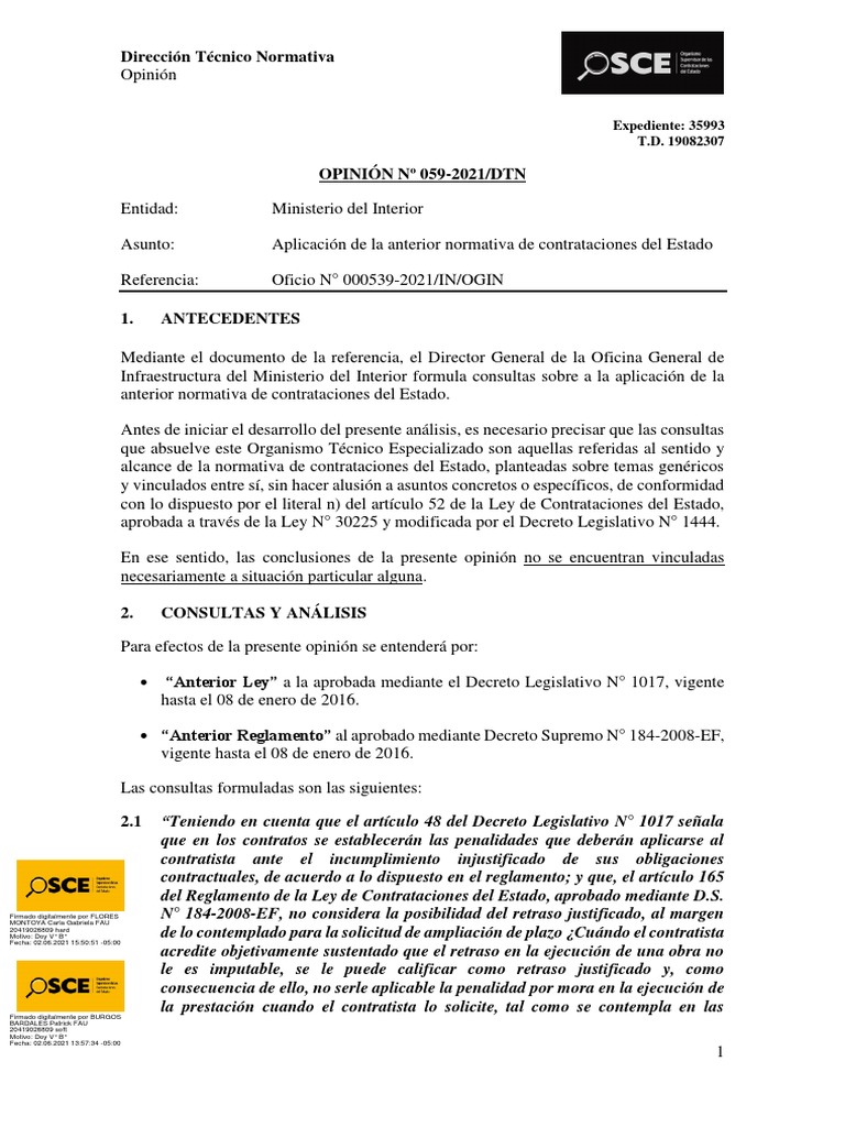 Opinion Osce | PDF | Regulación | Legislación